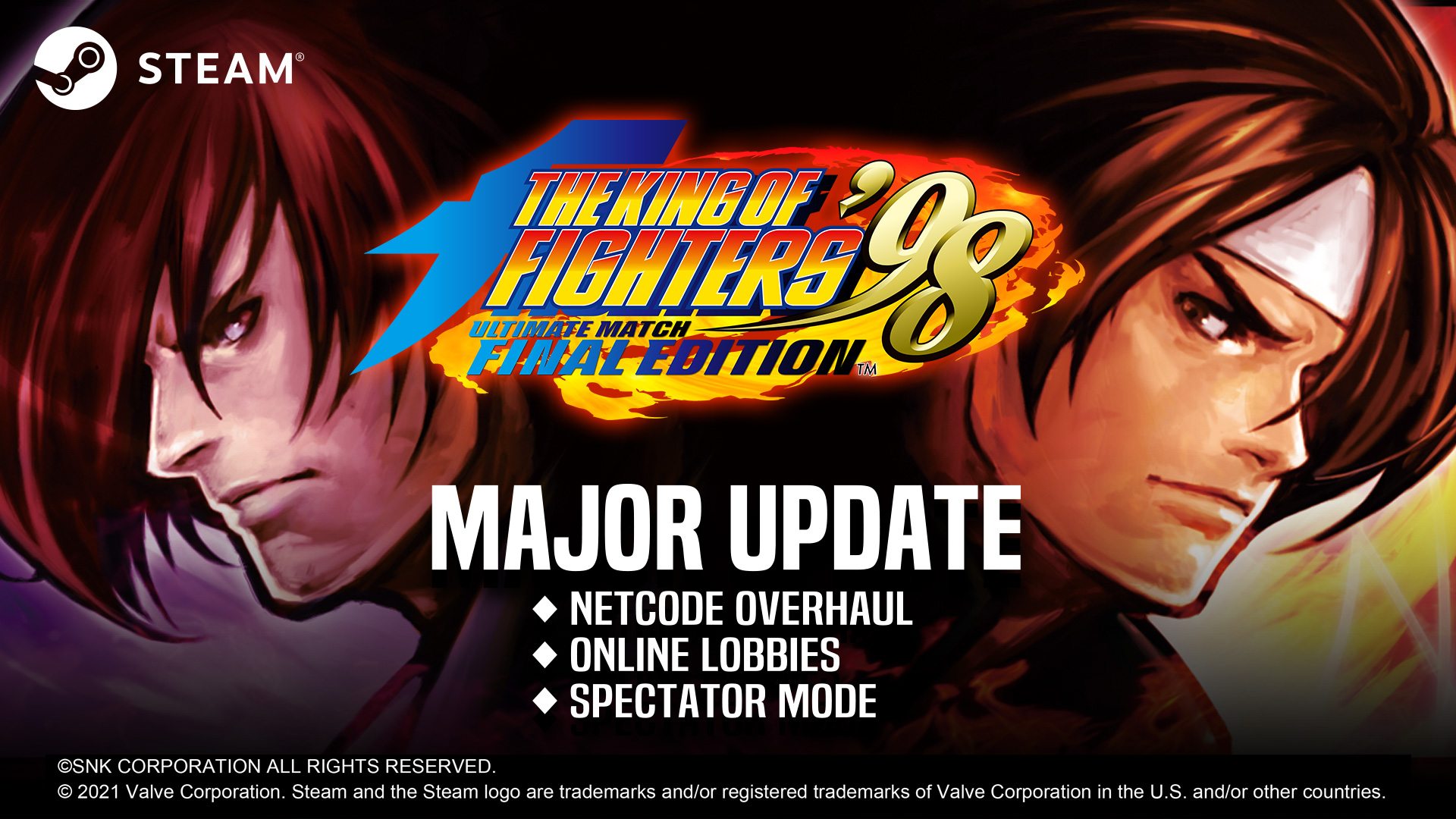 Steam版《KOF ’98 UM FE》今日实施大型版本升级 - SNK官方网站